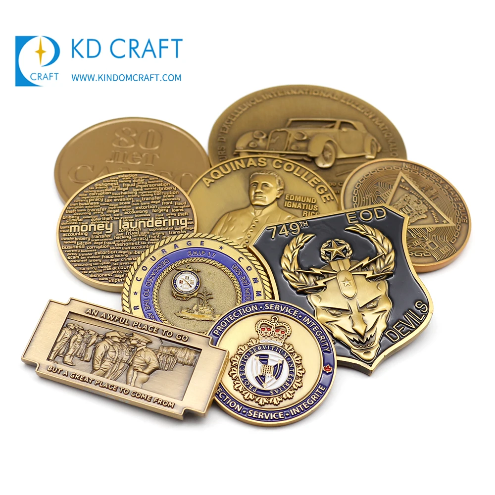 Coin Maker No Minimum Blank Metal 3d Brass Soft Hard Enamel Antique ...