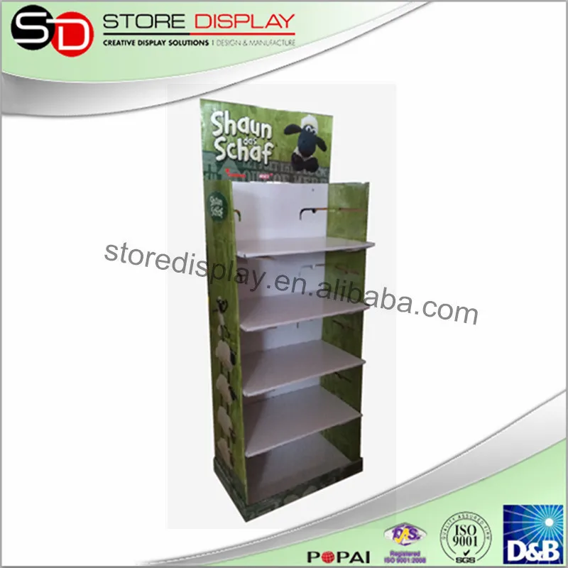 Paper Display Stands In Store,4c Offset Printing Shelf For Plush Toy ...