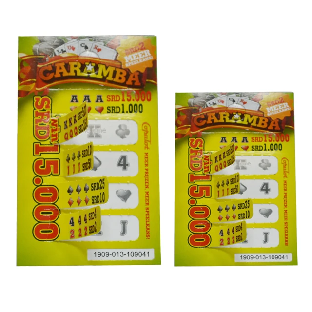 Top Quality Pull Tabs Lottery Tickets Printing - Buy Custom Pull Tab ...