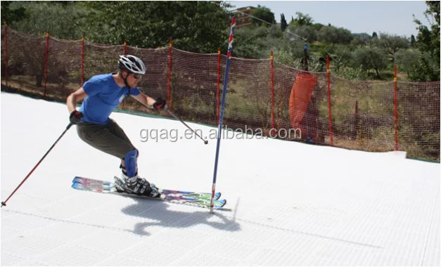 22mm White/green Self-lubricated Material Dry Ski Slope For Amusement ...