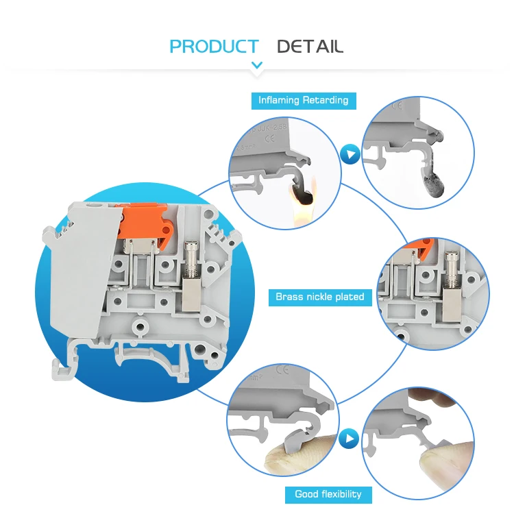 JUK 5 MTK PP - Reliable Terminal Blocks for High Voltage