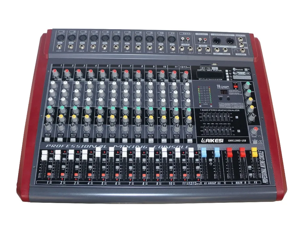 GMX1200D 12-Channel Powered Mixer Console with DSP & USB - OEM