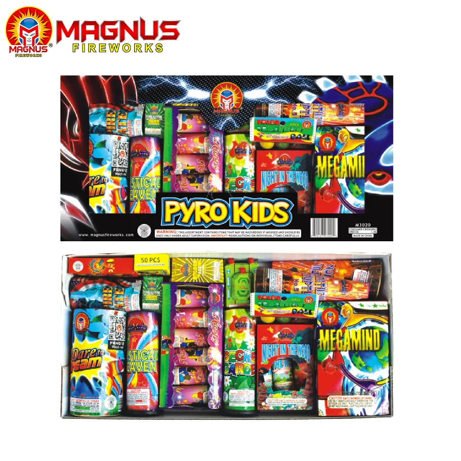 Pyrotechnics Kids---high Quality Family Pack Box Assortment Fireworks ...
