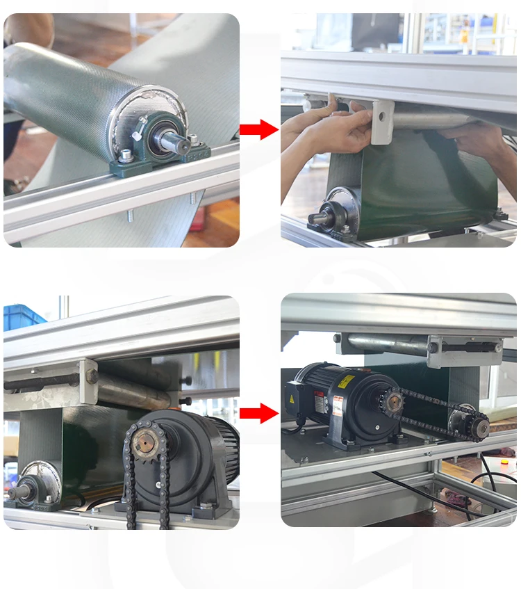 DY1128 Double Face Conveyor Belt System for ESD LCD TV Assembly Line