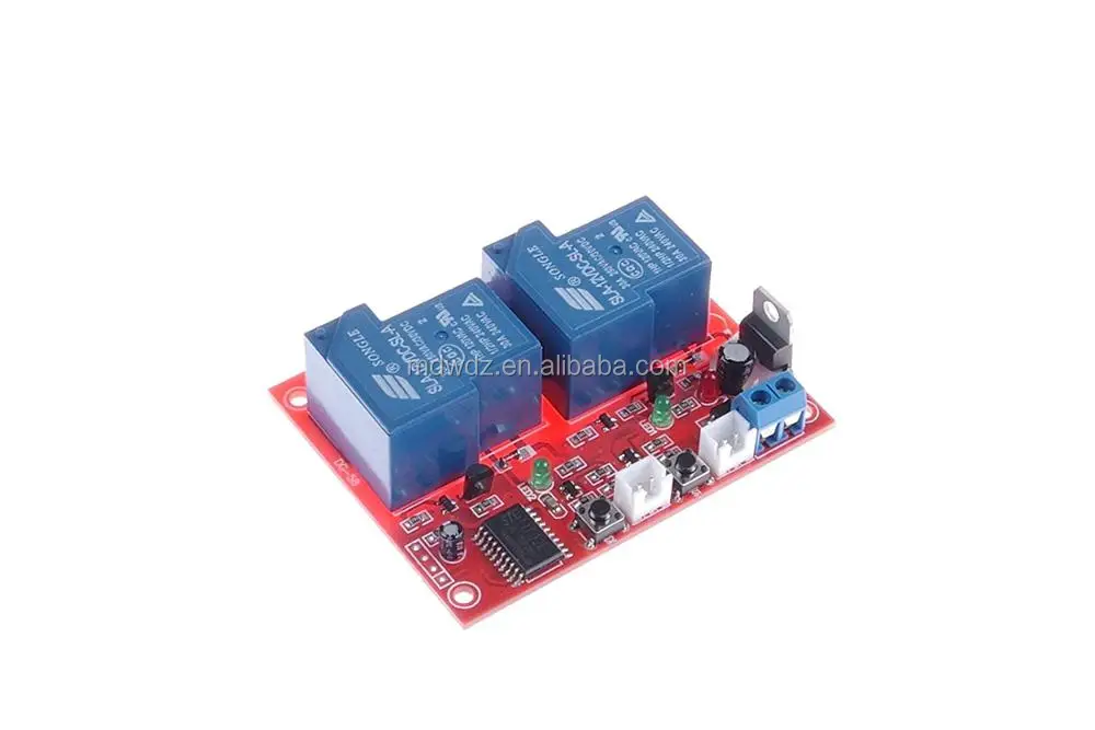 Dc 12v 2-channel Self-latching Relay Module One-button Bistable Switch ...