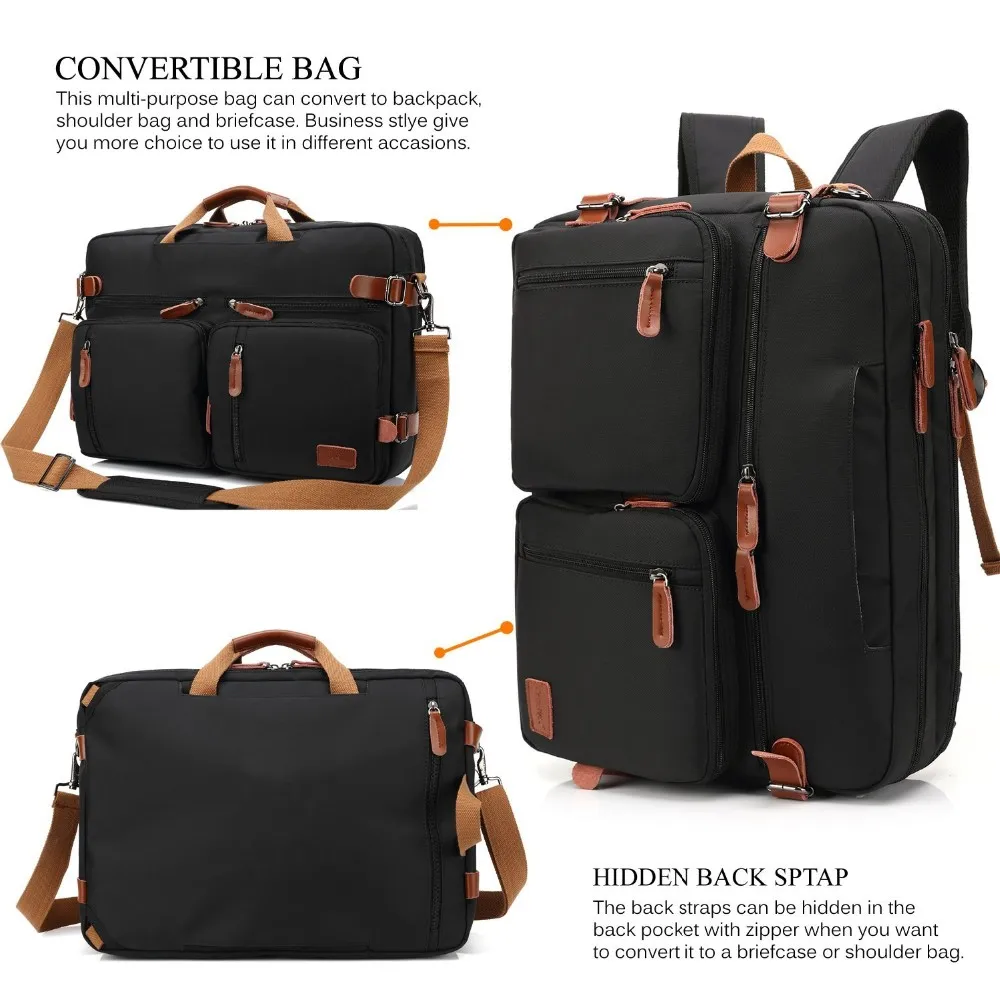 Lokass Convertible Backpack Messenger Shoulder Messenger Bag Laptop Bag ...