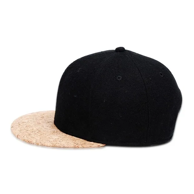 6 Panel Customize Plain Snapback Hats And Caps With Cork Brim - Buy ...