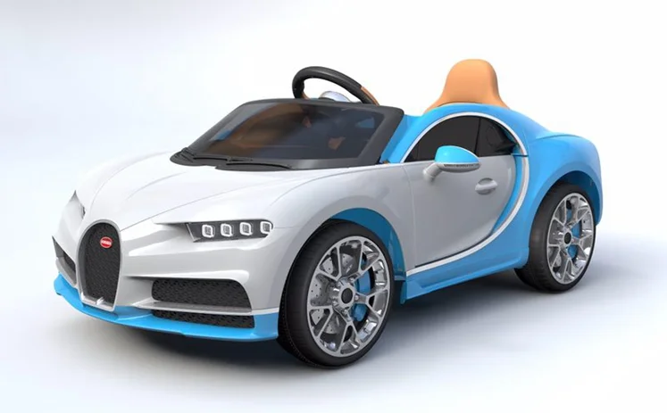 Bugatti 12v Kids Electric Sports Car Toy For 1-8 Years With Remote ...
