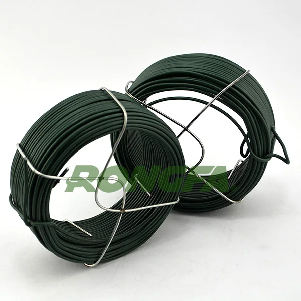 30m Coiled Green Soft Pvc Coated Wire For Garden And Agriculture - Buy ...