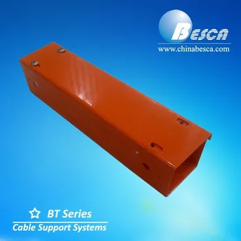 Colorful Cable Trunking / Powder Coated Cable Trunking With Covers ...