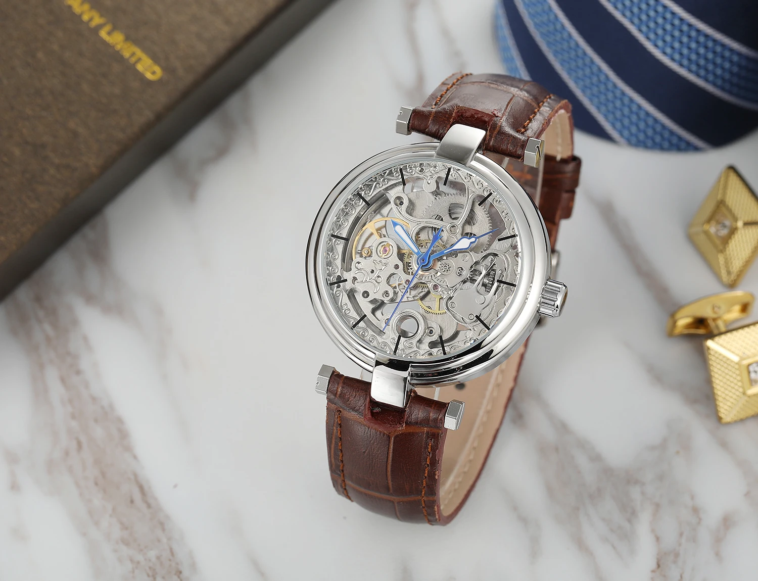 China Watch Factory Brand Forsining Reloj Klockor Transparent Genuine ...