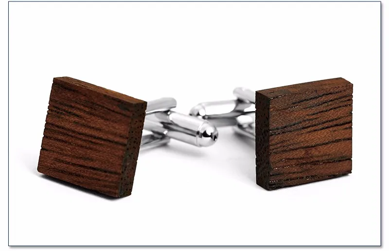 Wholesale Classical Wood Cufflinks Clasps Bamboo Cufflinks Fashion Men ...
