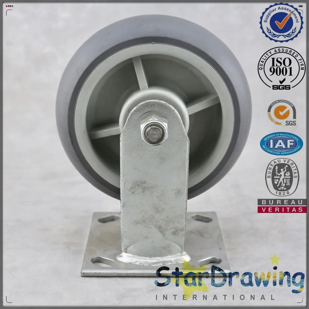 SS Unique Design 35mm Recessed Nylon Twin Wheel Caster