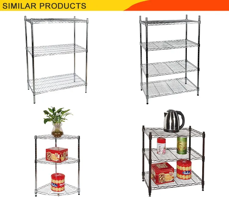 China Provide Metal Wire Narrow Shelving Rack With 5 Layers - Buy Wire ...