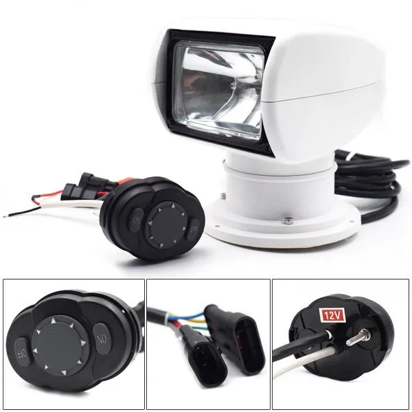 Marine Searchlight Remote Control Boat Spot Light Jabsco Xylem 100000cp ...