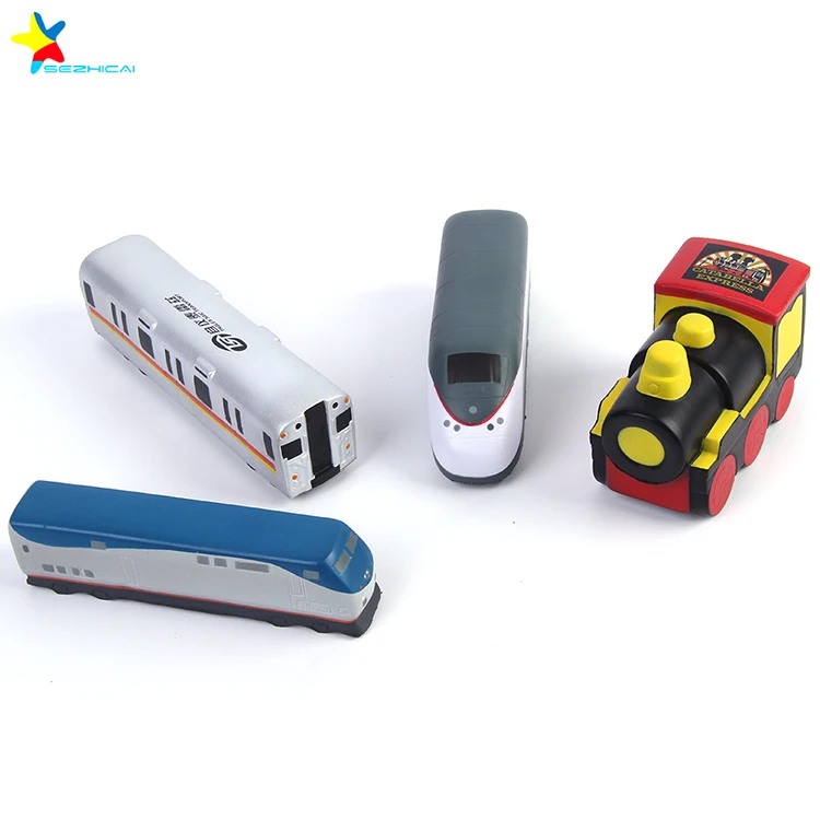 Pu Foam Train Shape Stress Ball Anti-stress Reliever Toy - Buy Train ...