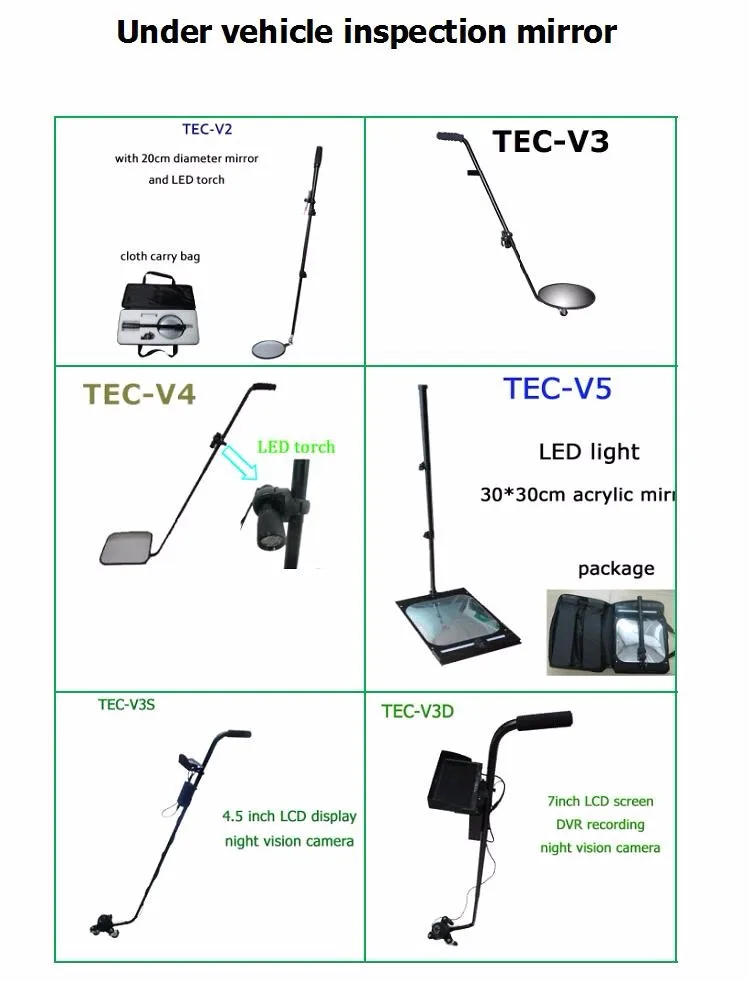 Under Vehicle Search Mirror Telescoping Inspection Mirror Bomb ...