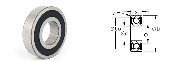 Original Japan Nsk Deep Groove Bearing 32tm-19 Metric Sealed Deep ...