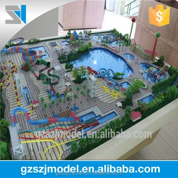 Water Park Architectural Scale Model,Entertainment Facility 3d Model ...