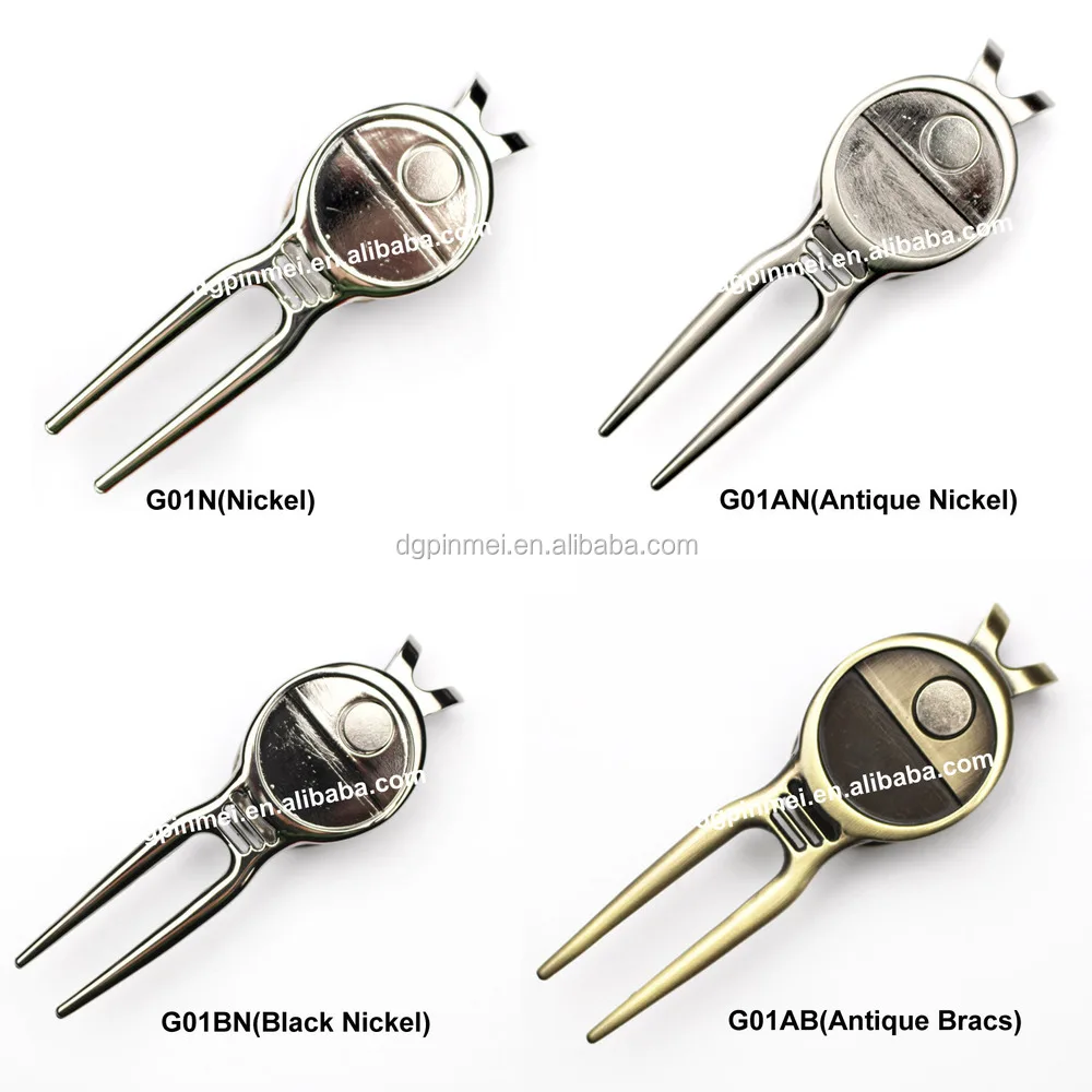 2018 Custom Blank Metal Golf Divot Tools And Markers With Package - Buy ...