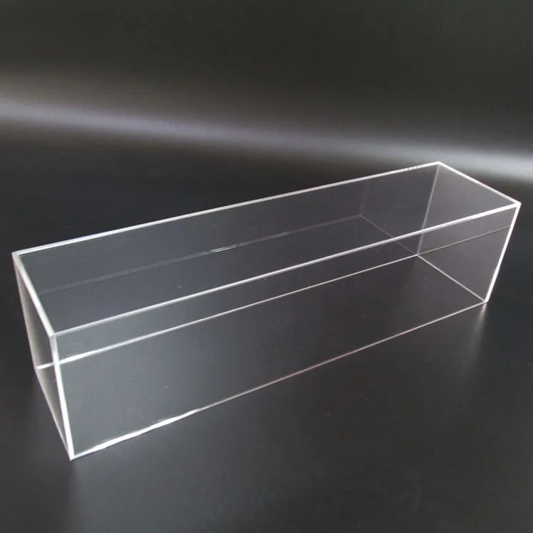 Custom Simple Design High Clear Long Acrylic 5-sides Display Box - Buy ...