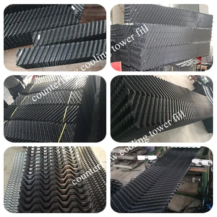 PVC Cooling Tower Filler - Cross Fluted Film Fill Media, Made in China ...