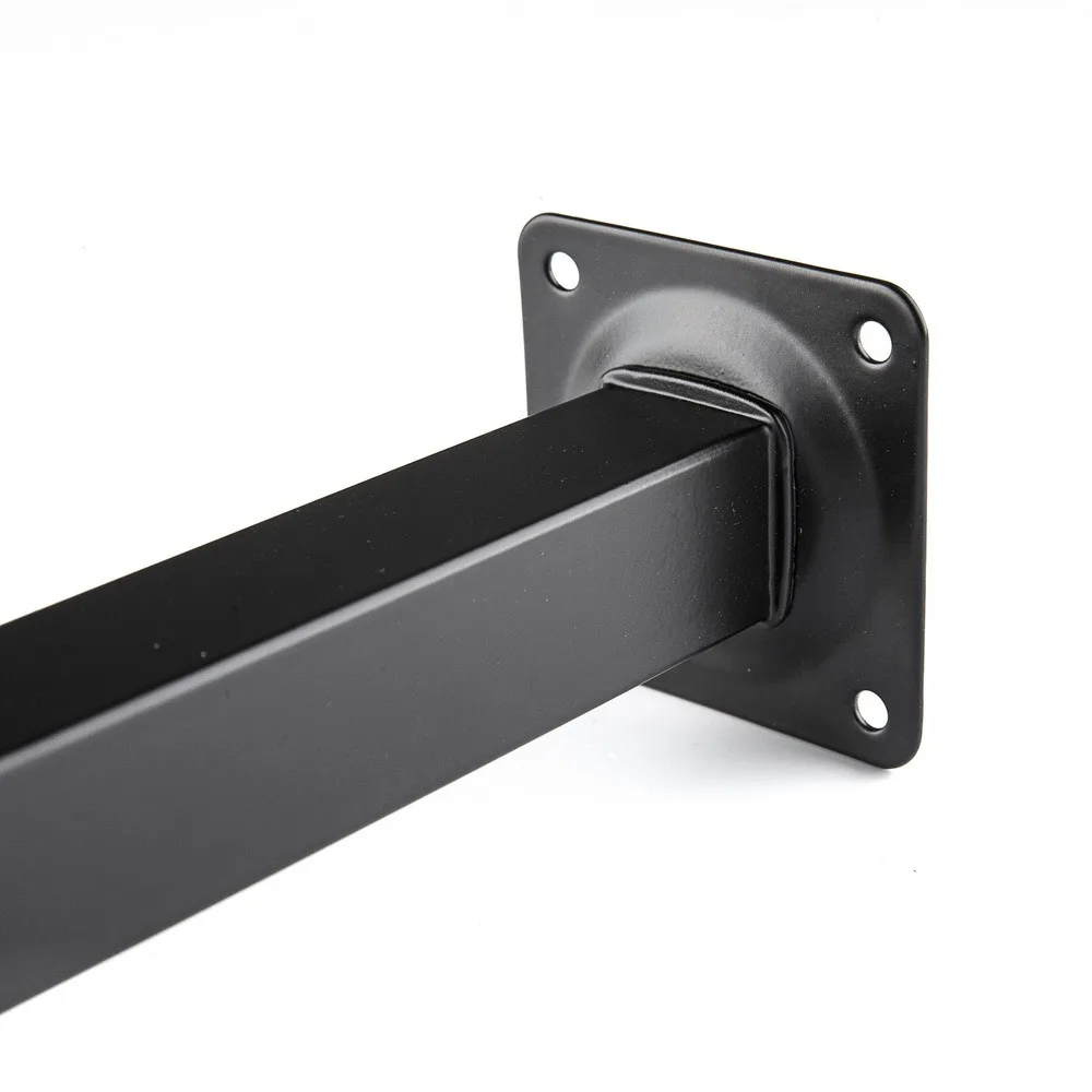 Powder Coating Durable Black Square Tube Iron Metal Furniture Leg - Buy ...