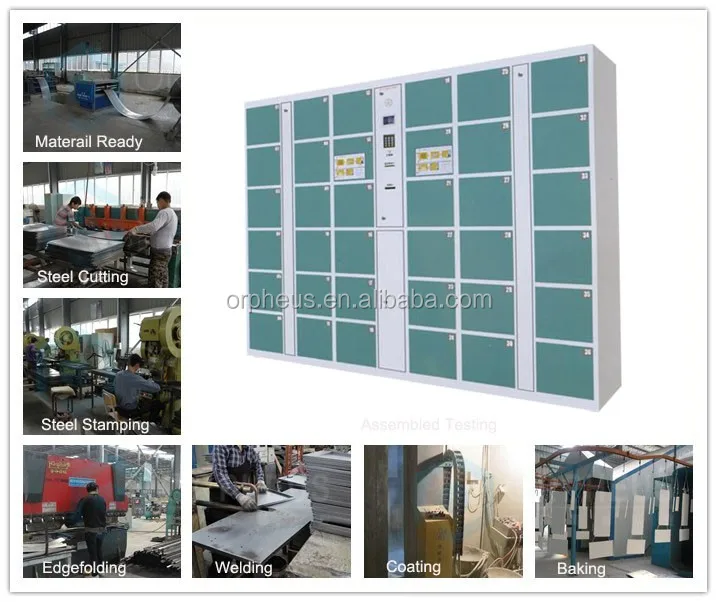 Metal Shared Delivery Cabinet Pick Up Locker Self Service Metal Smart ...