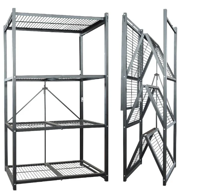 3 Tier Metal Durable Multifunctional Foldable Collapsible Household ...