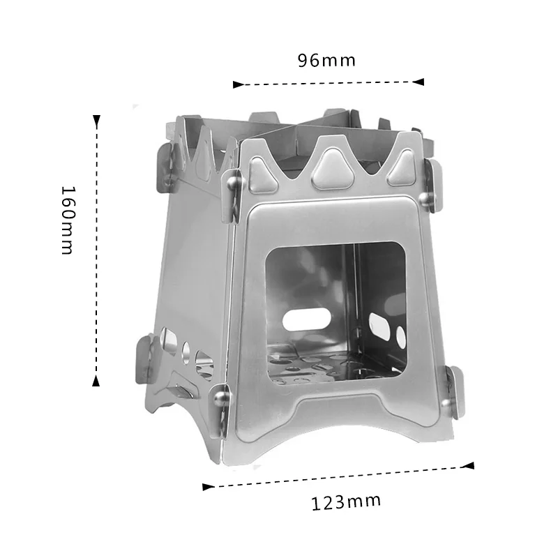 Rover Camel Portable Wood Burning Stove Outside Stainless Steel ...