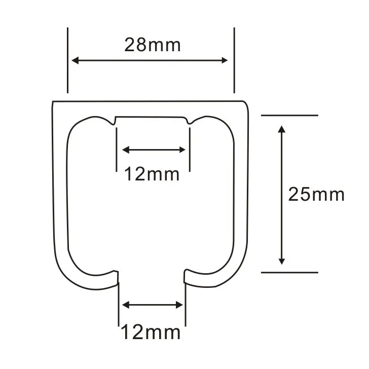 Sliding Track in Frameless Glass Aluminium Rail System