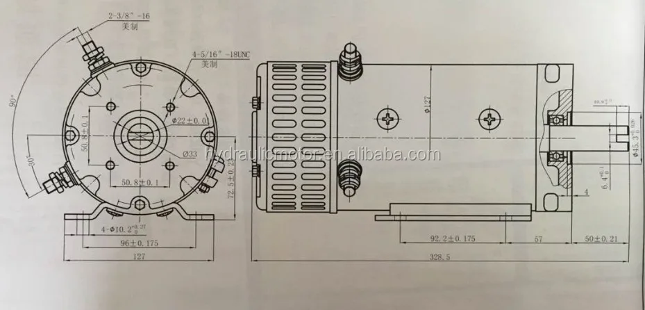 24v 3kw Dc Motor/hydraulic Pump Motor - Buy 24v 3kw Dc Motor,Hydraulic ...