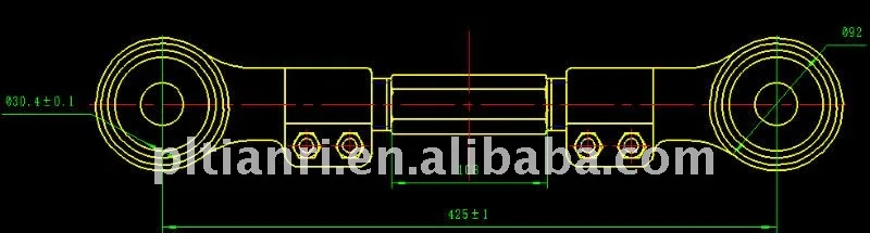Hendrickson Torque Rod Assy for Heavy Duty Truck - Adjustable