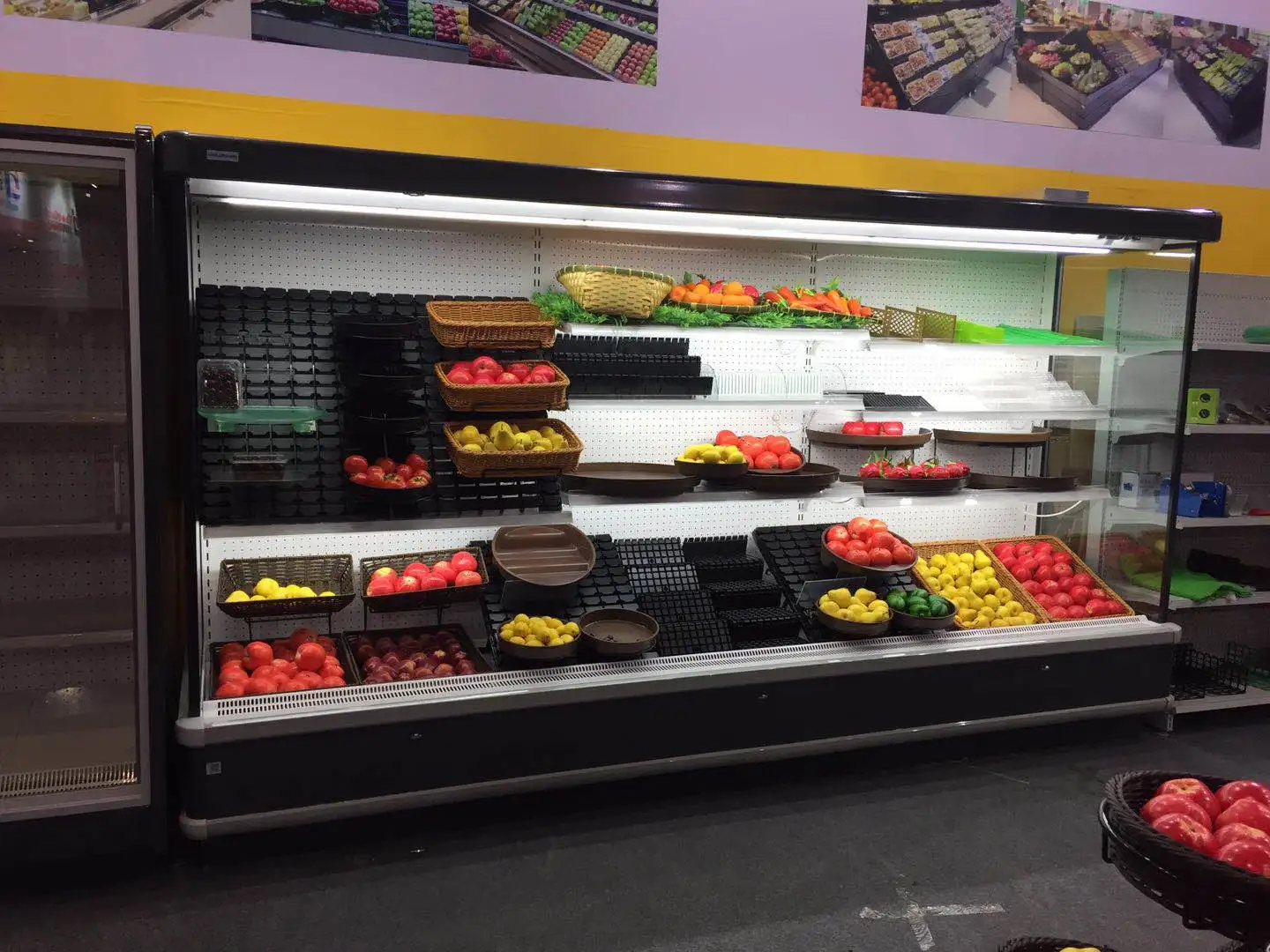 Supermarket Fruits Vegetables Display Commercial Refrigerator - Buy ...
