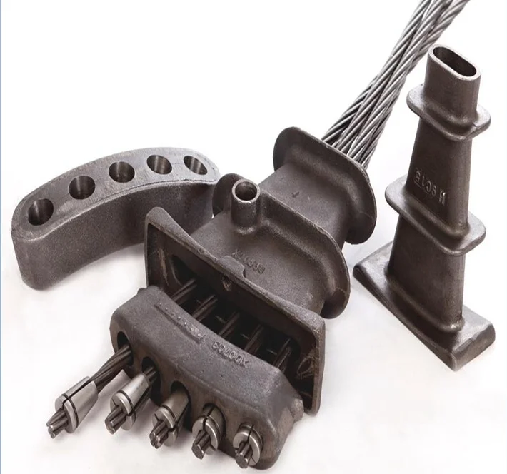Post Tensioning Construction Flat Slab Wedge Anchorage for PC Strand ...