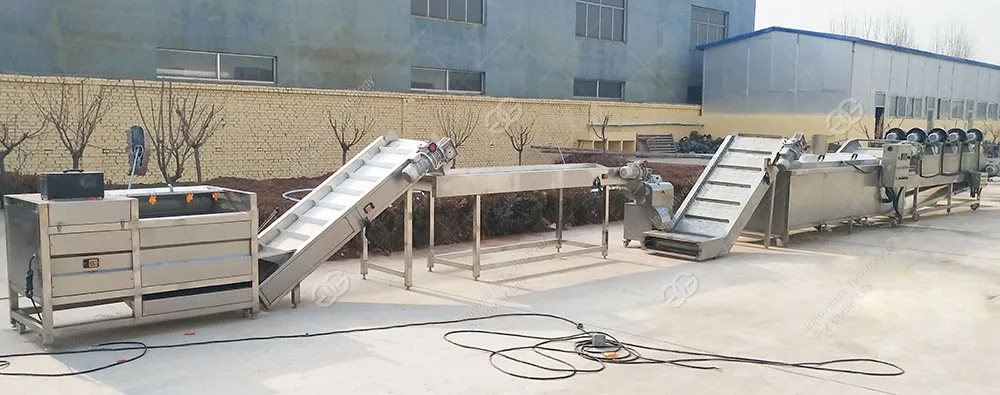 Semi Automatic Small Scale Frozen Potato Flakes Chips Processing Plant ...