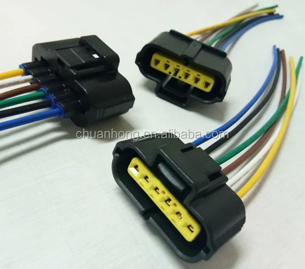 6 Pin 4 Wire Maf Mass Air Flow Sensor Connector Housing Plug Loom ...