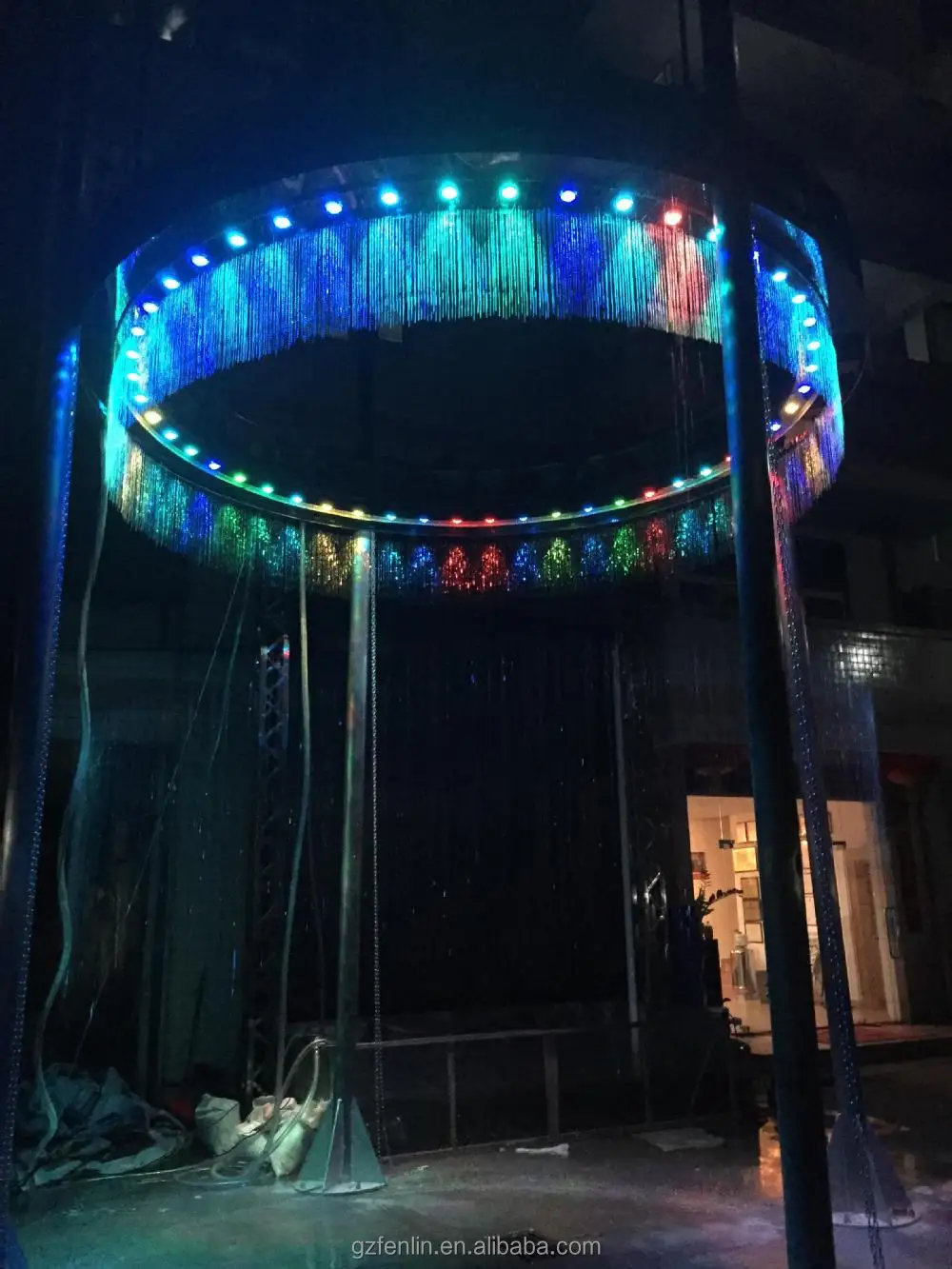 Shopping Mall And Big Show Decoration Digital Led Graphic Waterfall ...