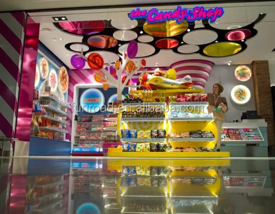 Modern Candy Kiosk Candy Display Showcase Cart Candy Display Cabinet ...