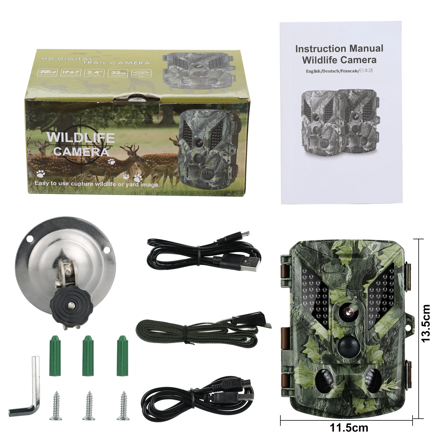 Waterproof 0.2s Trigger Wildlife Infrared Thermal Camera For Hunting ...