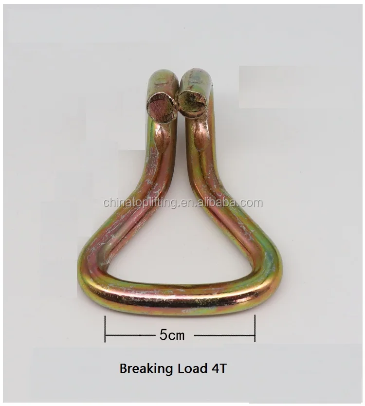 1inch 25mm 1.5T Metal Steel Zinc Plated Flat Hook with Keeper