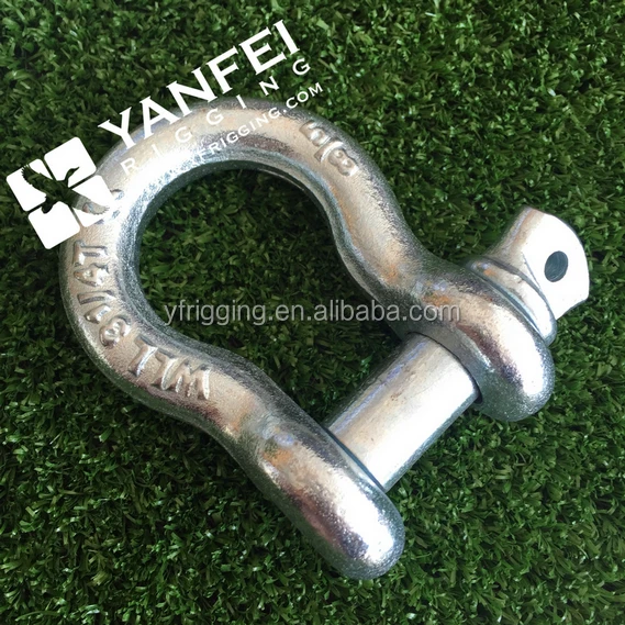 Electrical Galvanized Bow Shackle G209 Anchor Shackle,Us Type Screw Pin ...