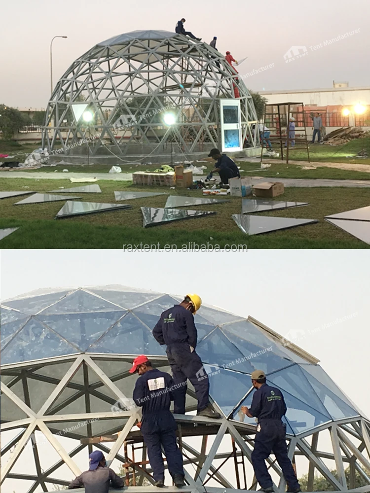 Cheap Prefabricated Dome House - Fiberglass with Aluminum Frame