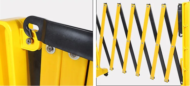 Portable Traffic Safety Barrier Plastic Road Block Temporary Expandable ...