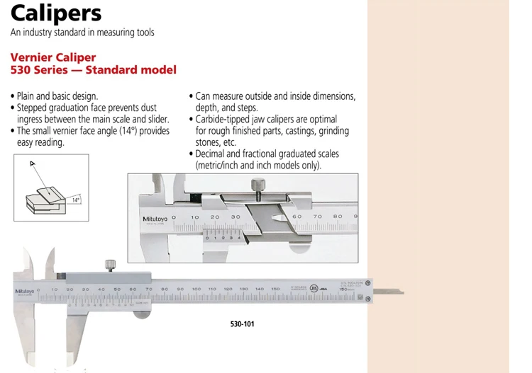 Mitutoyo Plastic Digital 3 Point Vernier Caliper - Precise
