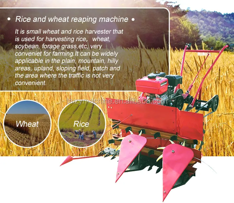 High Productivity Grain Reaper Binder - Mini Rice Cutting Machine