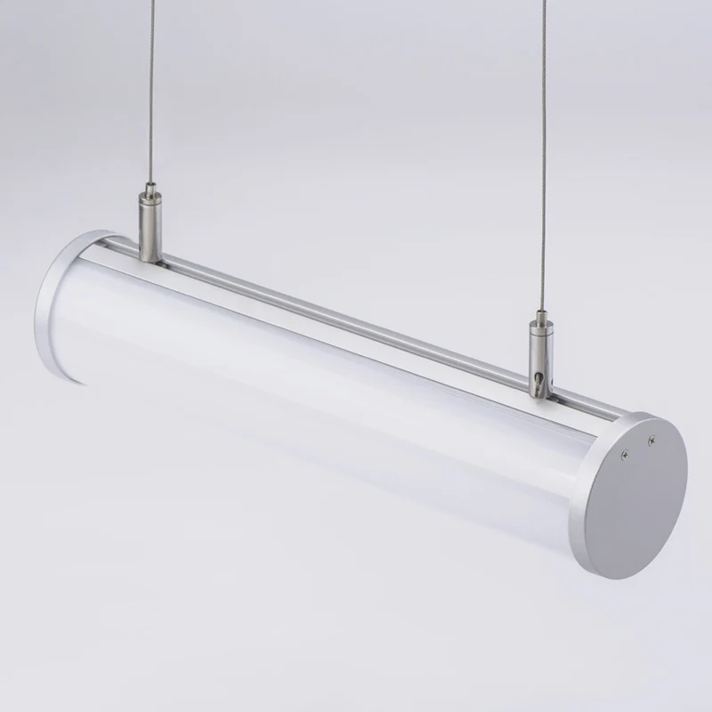 60mm LED Round Shape Profile Extrusion Aluminum - Adjustable Clip