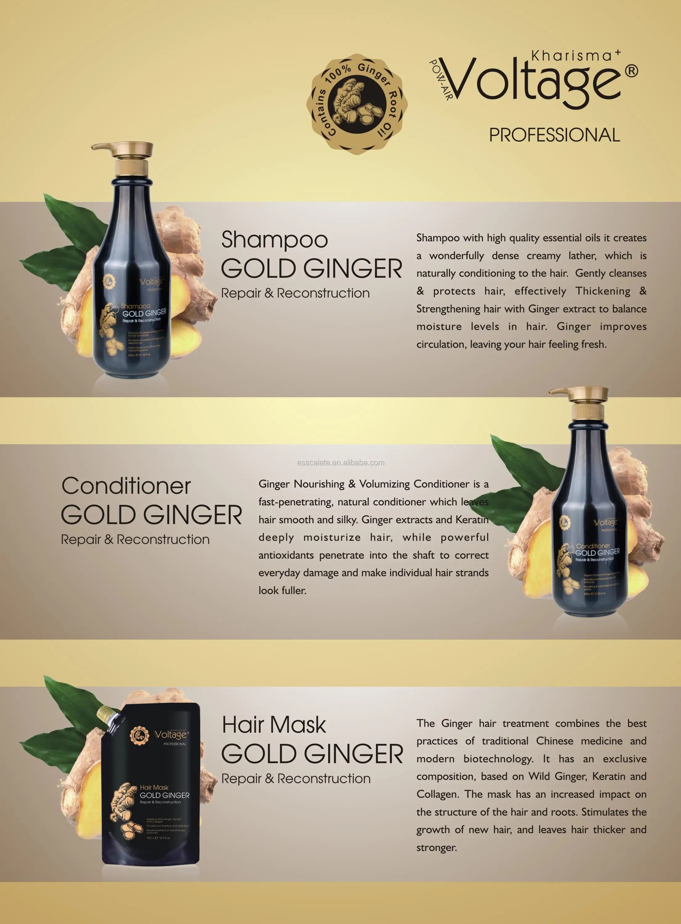 Gold Ginger Hair Conditioner 800ml - Buy Ginger Conditioner,Ginger Hair ...