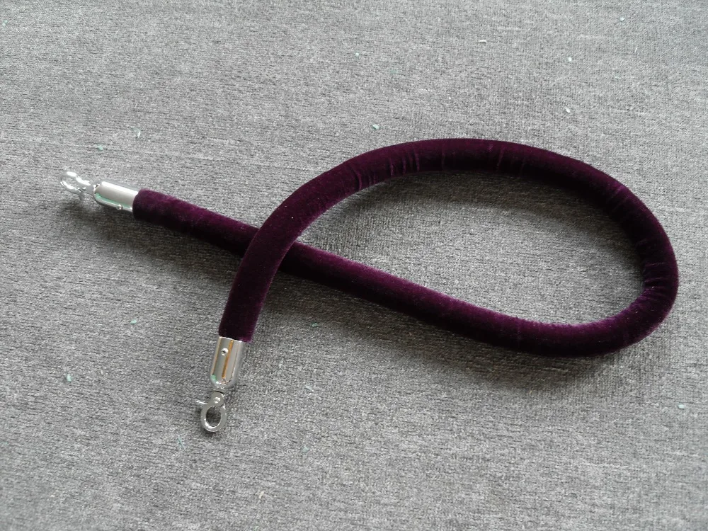 Hanging Crowd Control Purple Velvet Rope For Queue Barrier - Buy Velvet ...