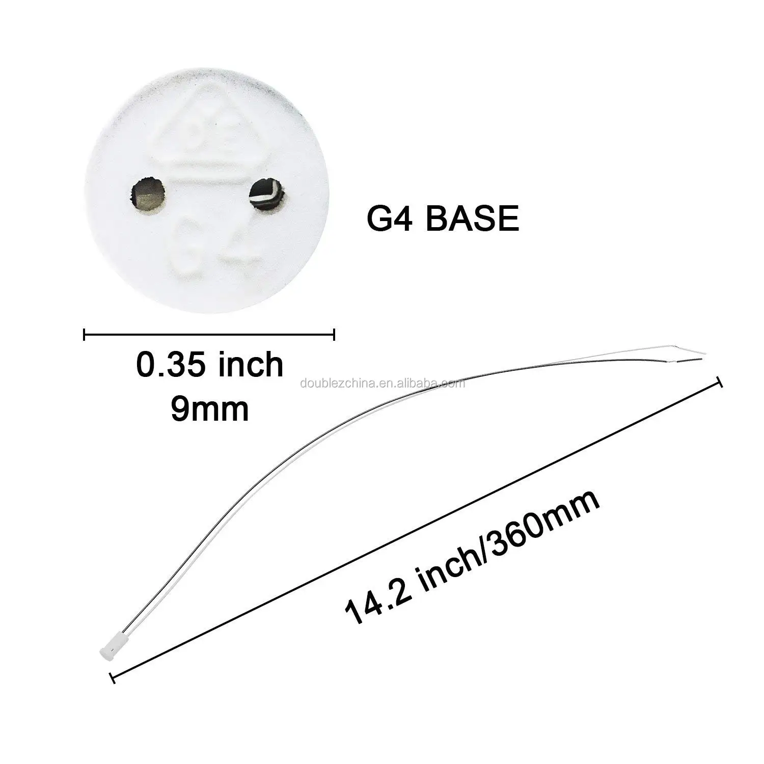 G4 LED Bulb Socket - Halogen MR11 Base Ceramic Lamp Holder